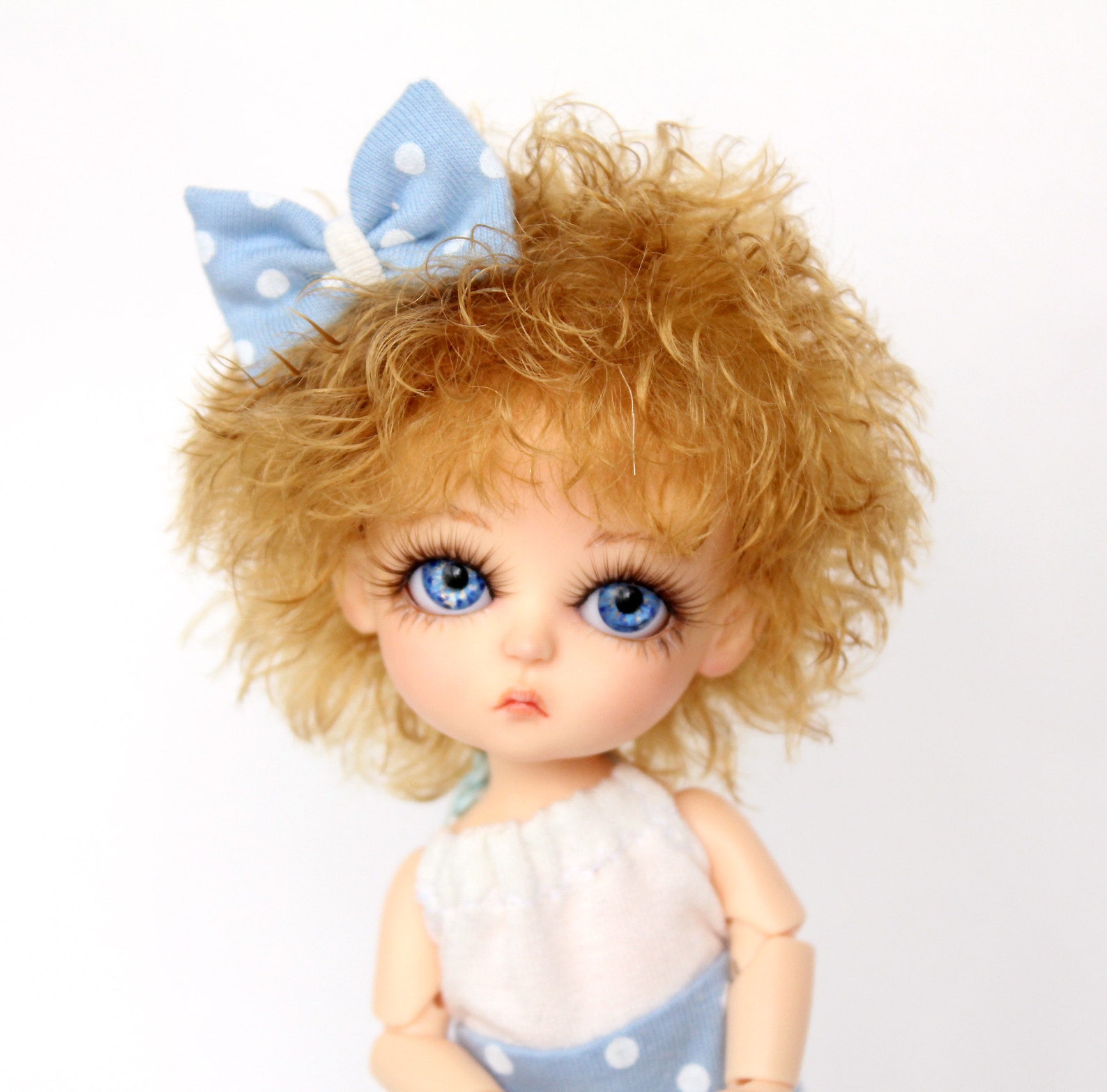 Lati Yellow Wig "wild Honey" / Wig 5.5 Inch / 1:8 BJD Mohair Wig ...