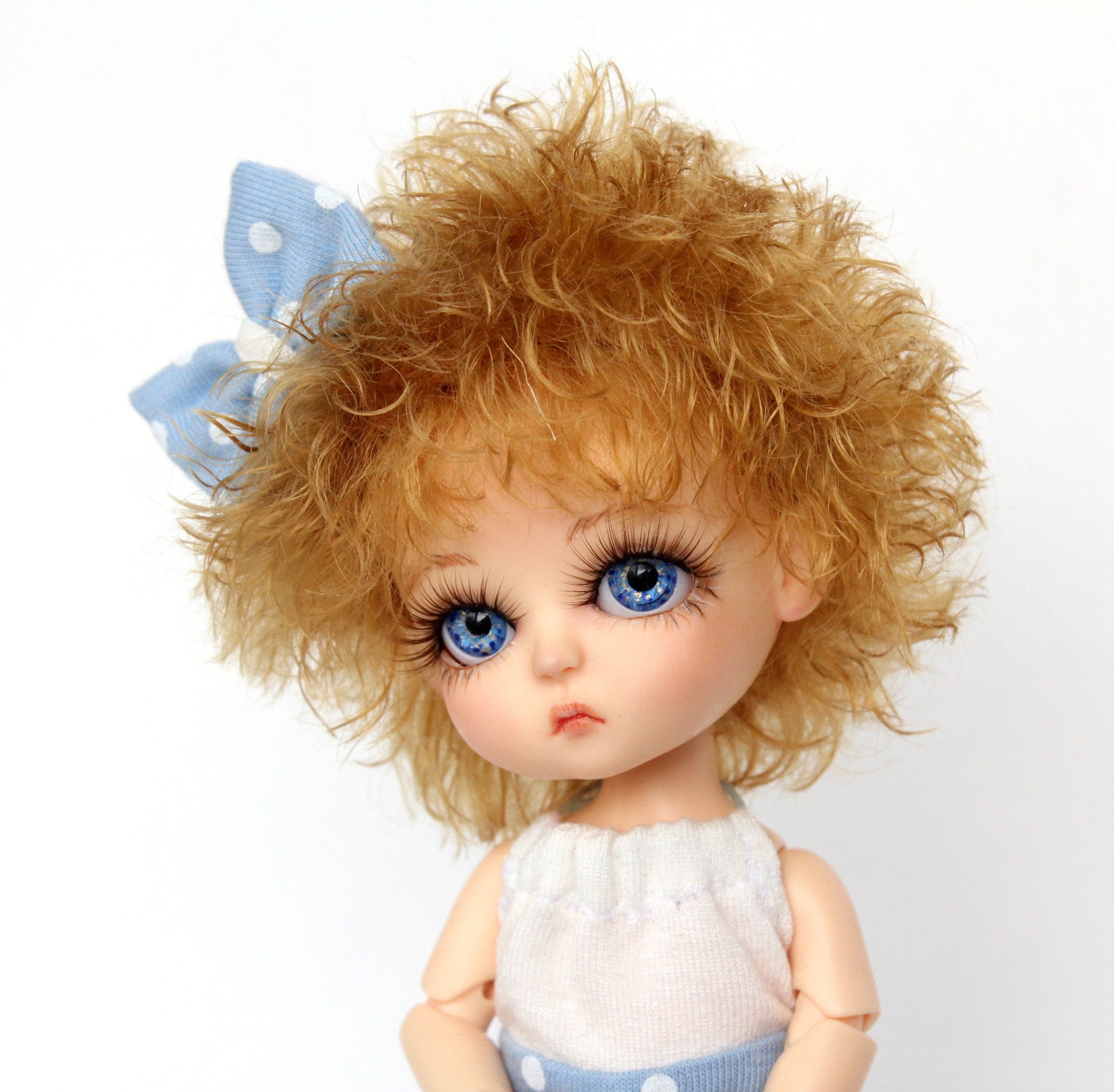 Lati Yellow Wig "wild Honey" / Wig 5.5 Inch / 1:8 BJD Mohair Wig ...