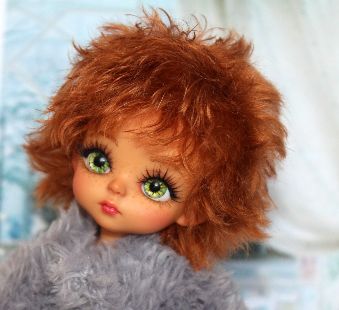 Lati Yellow Pukifee Wig "ginger Red" / Wig 5.5 Inch / 1:8 BJD Mohair ...
