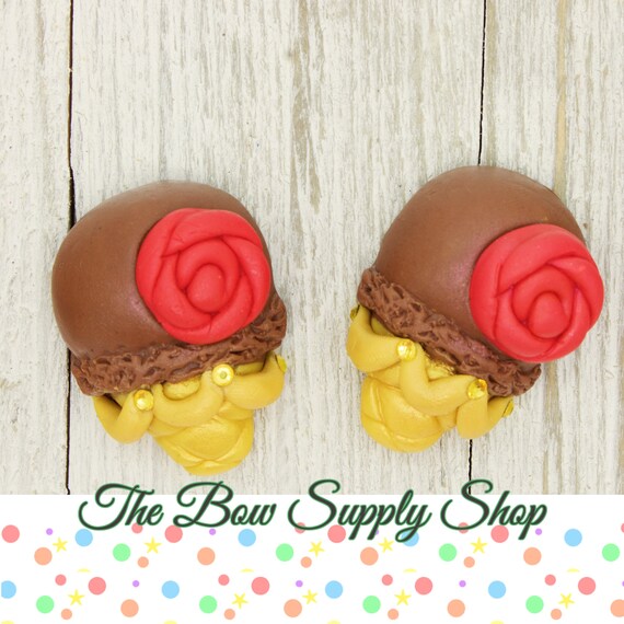 Princess Clay 1 Piece Belle Cone Clay Bow Clay Handmade - Etsy