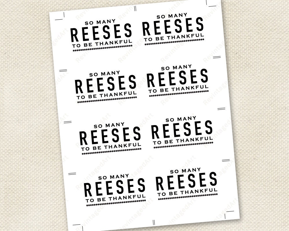Reese's Thank You Tags so Many Reeses to Be - Etsy Reese's Thank You Tags so Many Reeses to Be - Etsy