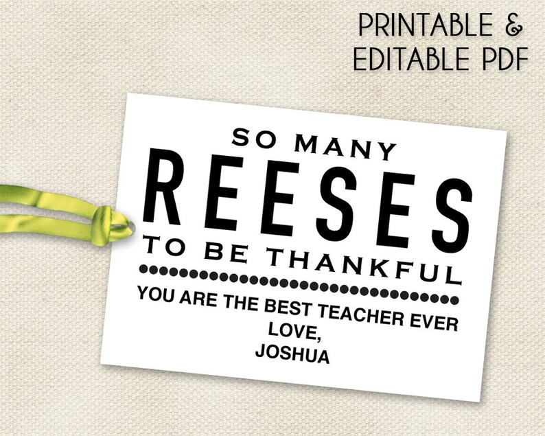 Reese's Thank You Tags so Many Reeses to Be - Etsy Reese's Thank You Tags so Many Reeses to Be - Etsy