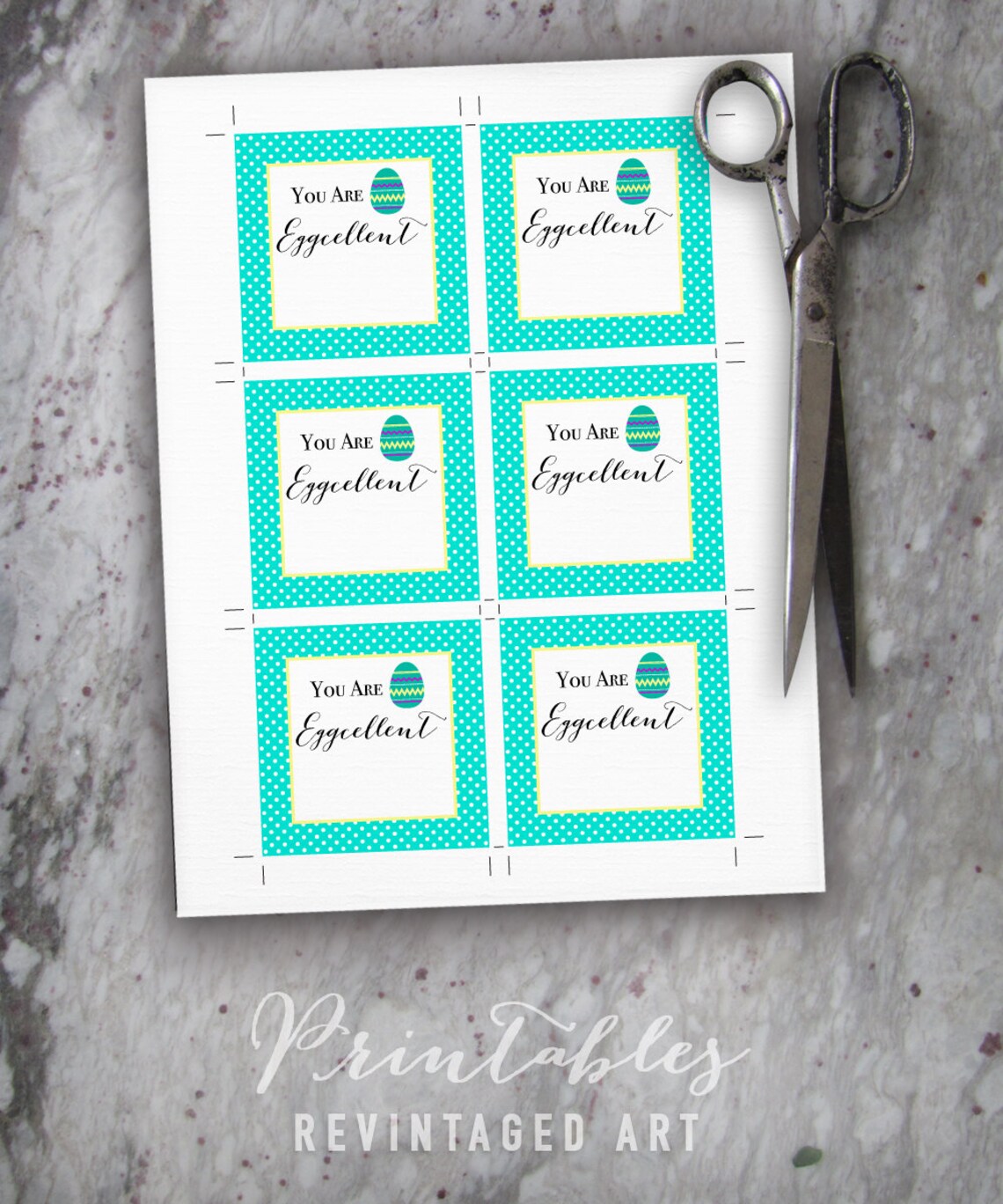 Easter Egg Tags You Are Eggcellent // for Friends Mentor | Etsy