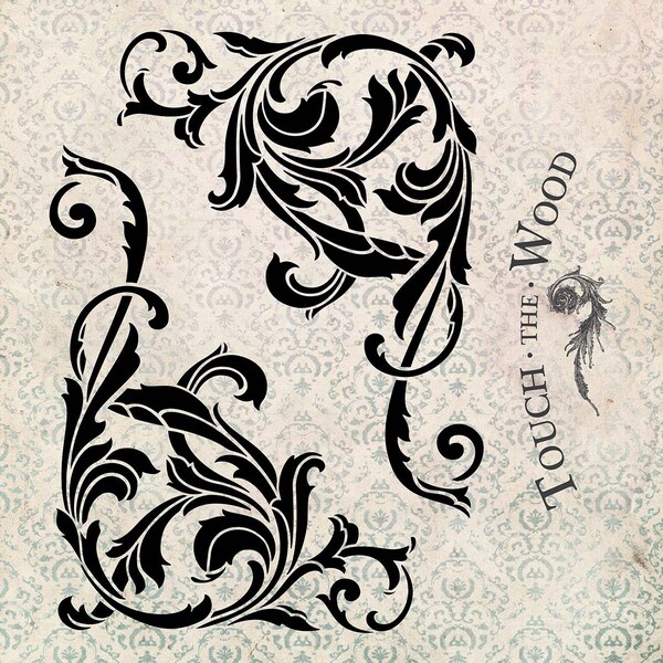 Corner Scroll Decal - Etsy