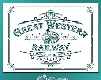 Train Stencil - Etsy UK