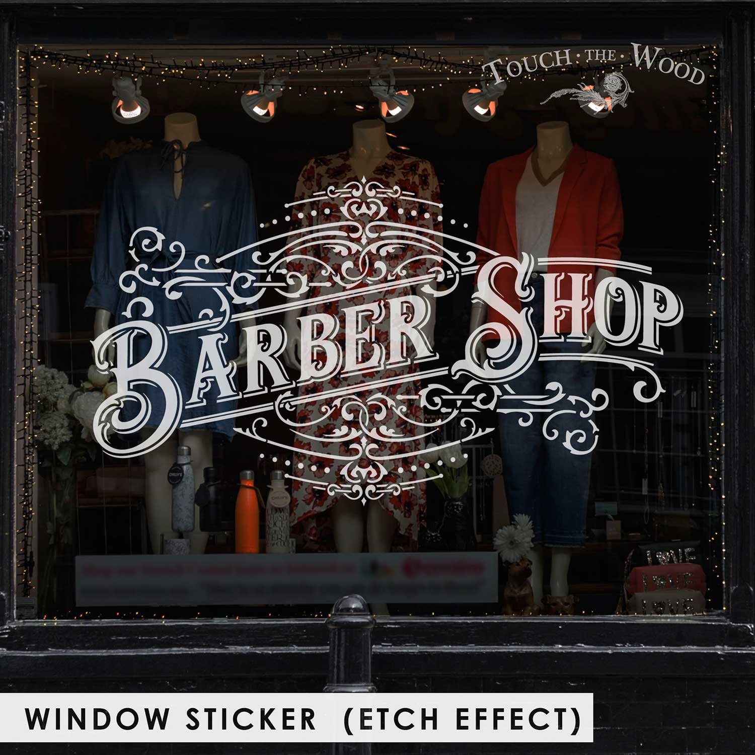 Wall & Window Sticker Barber Shop Victorian Sign Retro Vintage - Etsy UK