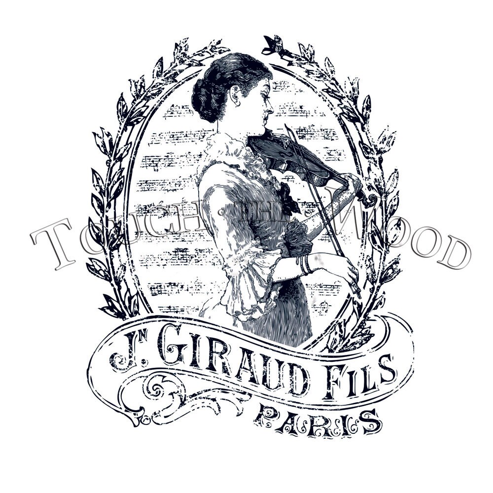 Water Slide Furniture Decal French PRINT TRANSFER of VINTAGE - Etsy