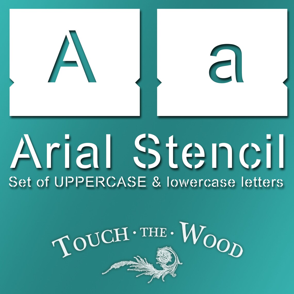 ARIAL Stenciled Font Lowercase and UPPERCASE Lettering | Etsy