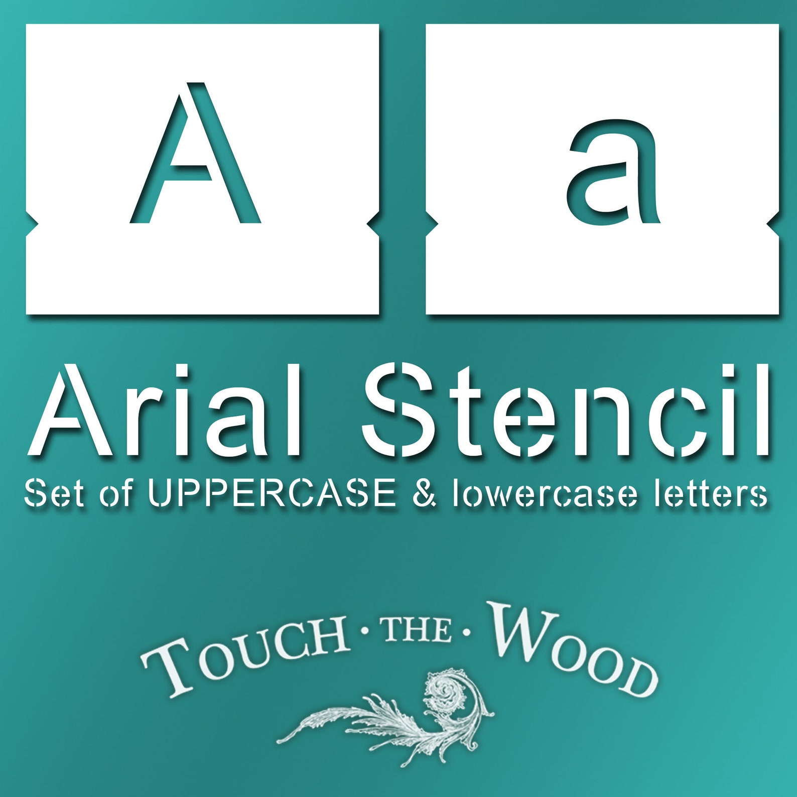ARIAL Stenciled Font Lowercase and UPPERCASE Lettering | Etsy
