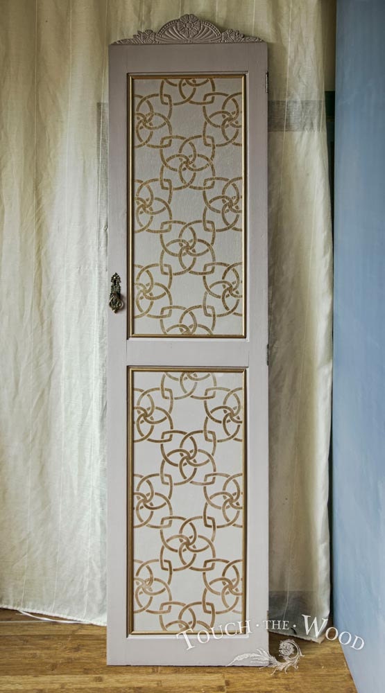 Shabby Chic STENCIL: Wallpaper Pattern 04 furniture Print | Etsy