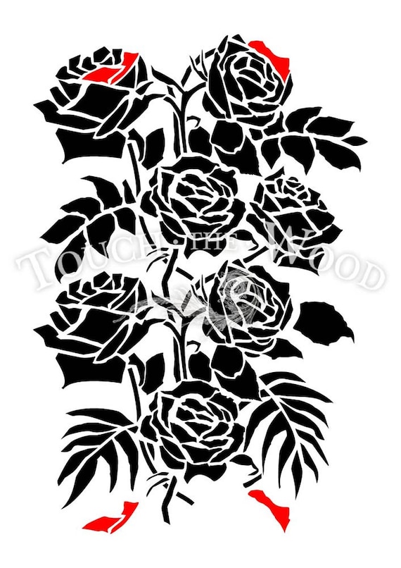 Rose Vine Stencil