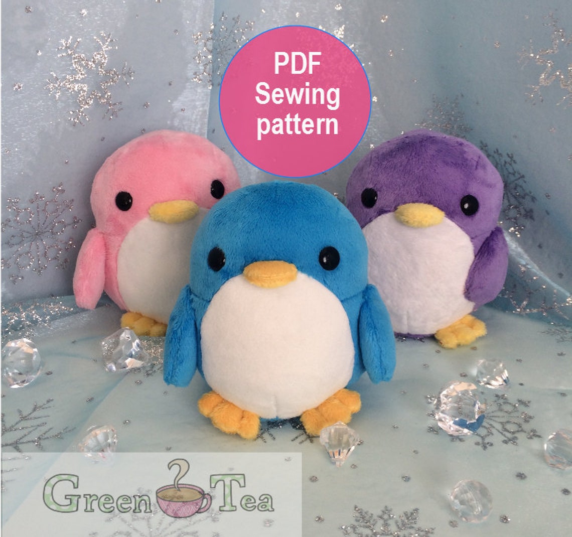 Penguin Plushie Pattern PDF Cute Plushie Sewing Pattern PDF | Etsy ...