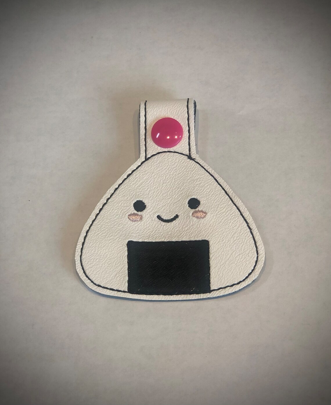 ITH Kawaii Onigiri Snap Tab/key Fob. Machine Embroidery - Etsy