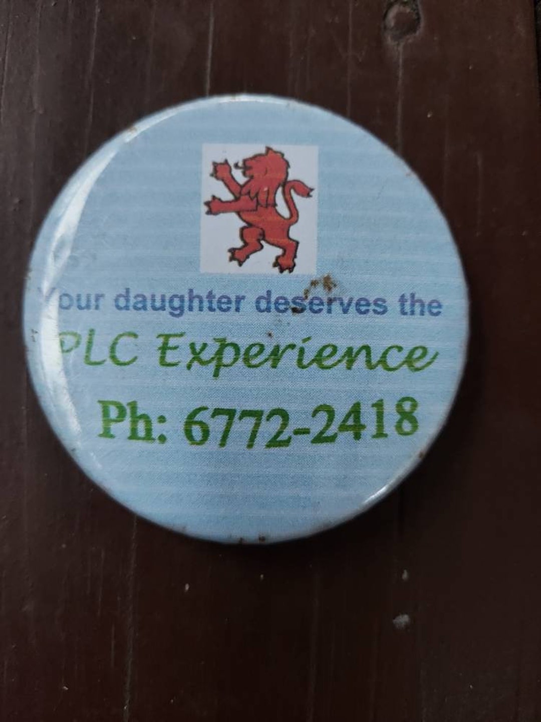PLC Experience Vintage Collectible Badge, PLC School Badge ...