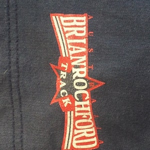 Brian Rochford Track Top. Retro Two Tone Grey/navy/red Cotton 1980s ...