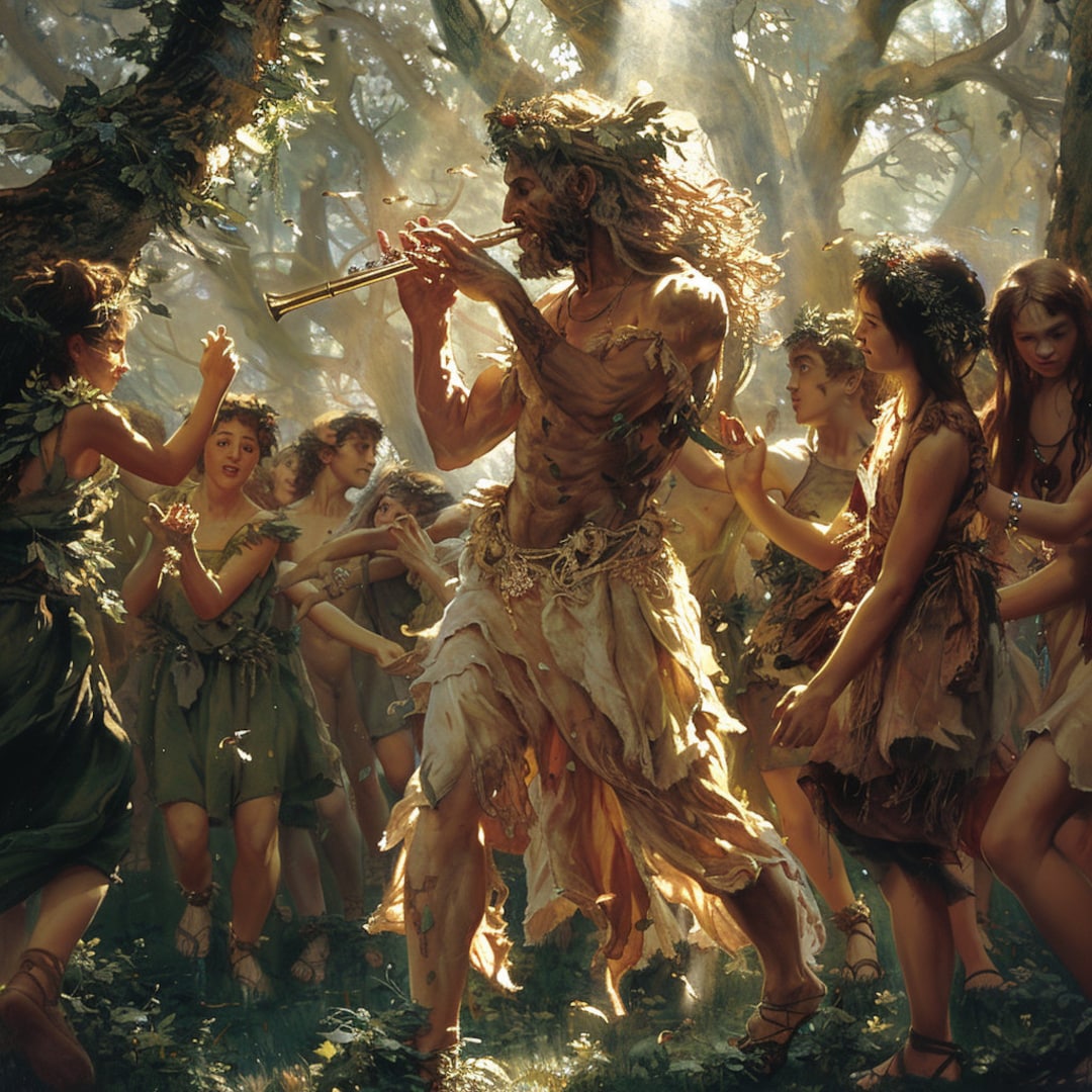Satyr in the Woods - Digital Download - Printable Art - Fantasy Art - Etsy