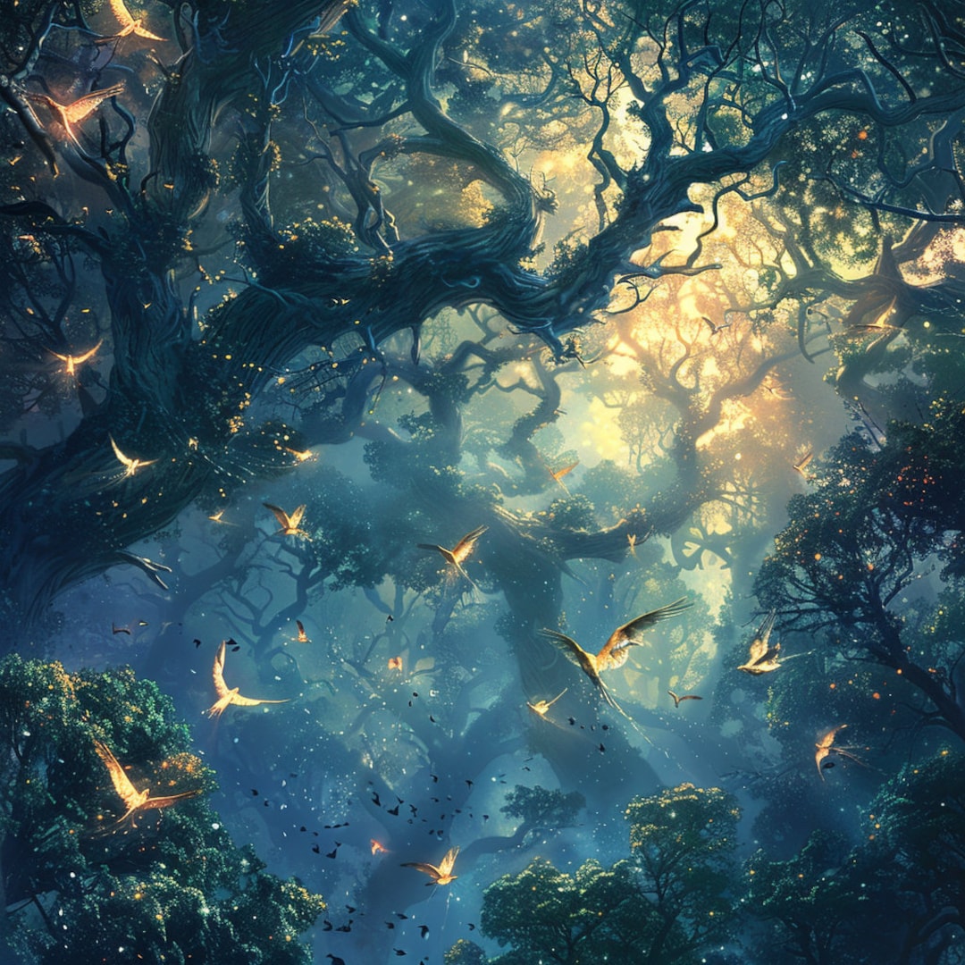 Dreamscape in a Fantasy Forest Downloadable Art Printable Art Fantasy ...