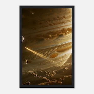 Jupiter From a Moon Digital Download Printable Art Jupiter Art ...