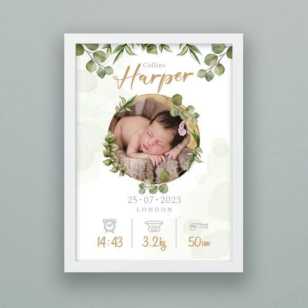 Baby Birth Print - Etsy