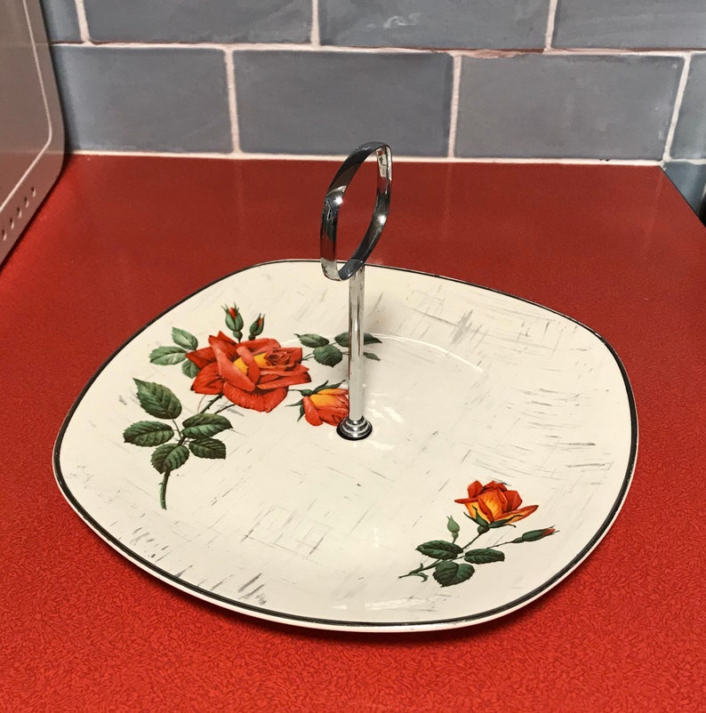 Midwinter Stylecraft cake plate fashion shape | Etsy