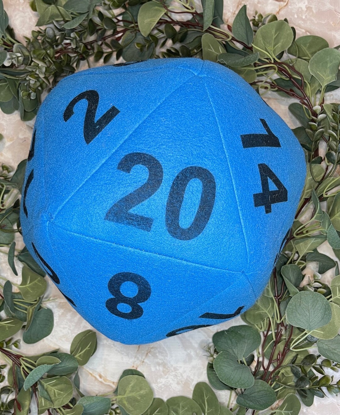 Royal Blue D20 Plush Pillow - Etsy