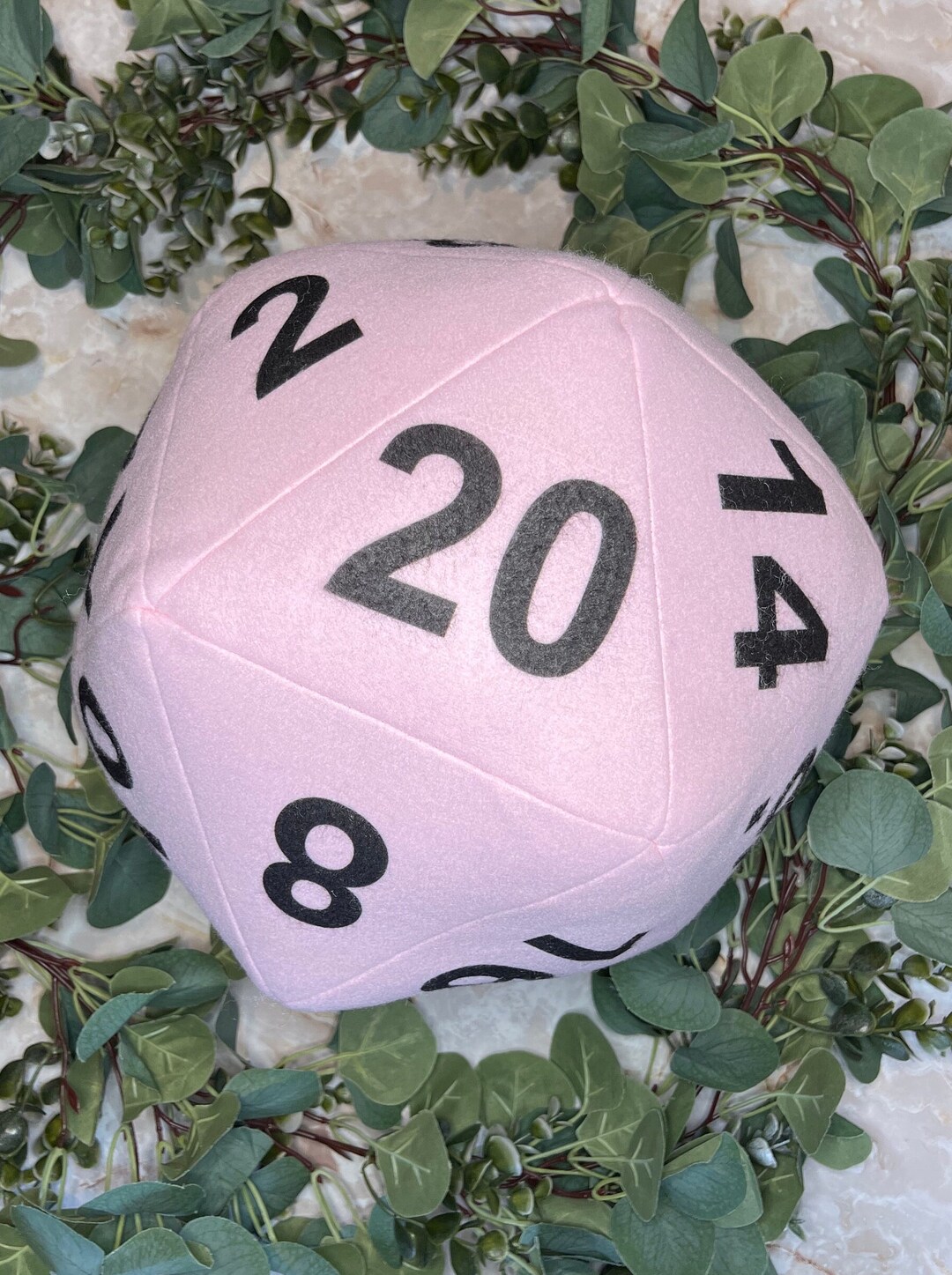 Pink D20 Plush Pillow - Etsy