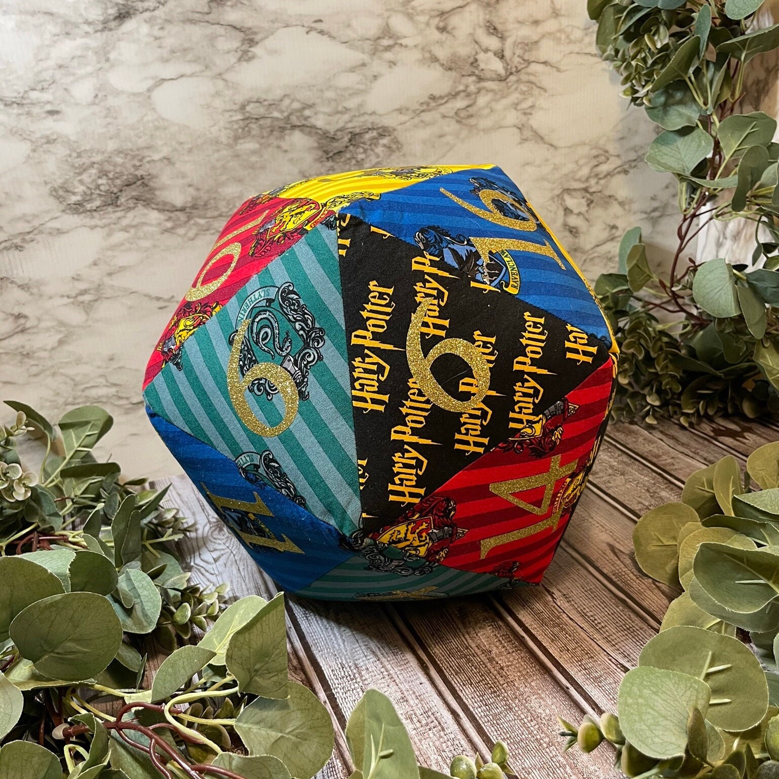 Wizarding School Jumbo Plush D20 Made With Licensed Harry Potter Fabric ...