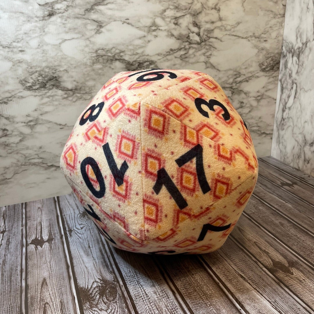 Geometric D20 Plush Pillow - Etsy
