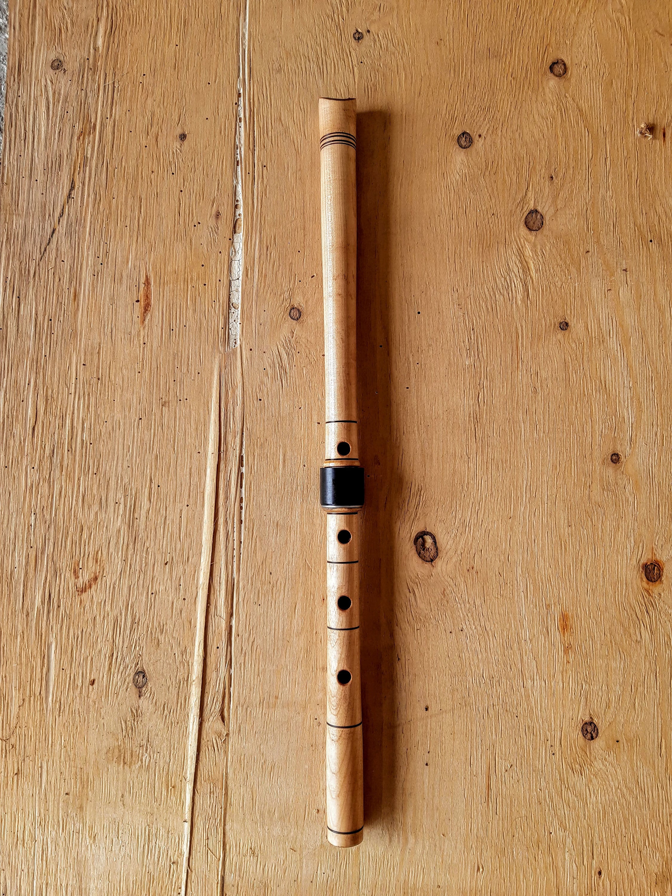 Portable 1.8 Shakuhachi Flute D Handmade From Cherry Wood - Etsy