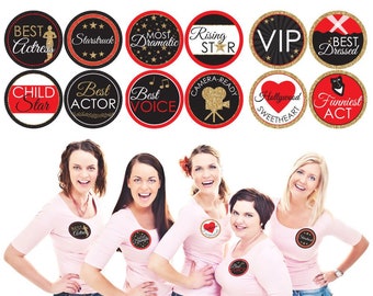 Hollywood Name Tag - Etsy