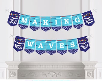 Swim Team Banner - Etsy