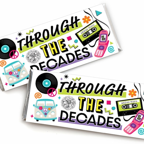 Through the Decades Table Decorations 50s 60s 70s 80s - Etsy