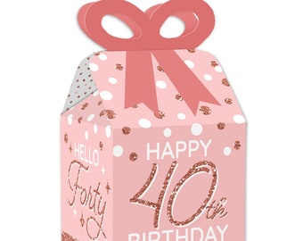 Happy Birthday 40th Boxes - Etsy