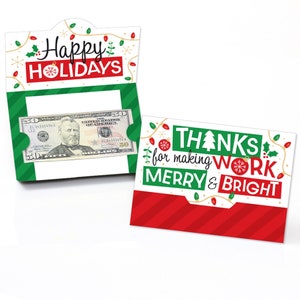 Co-worker Appreciation - Christmas Thank You Employee Staff Money and ...