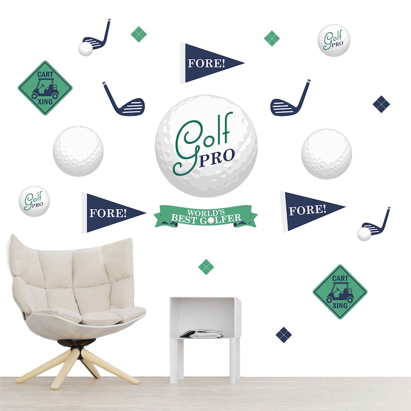 Wall Decal Golf - Etsy