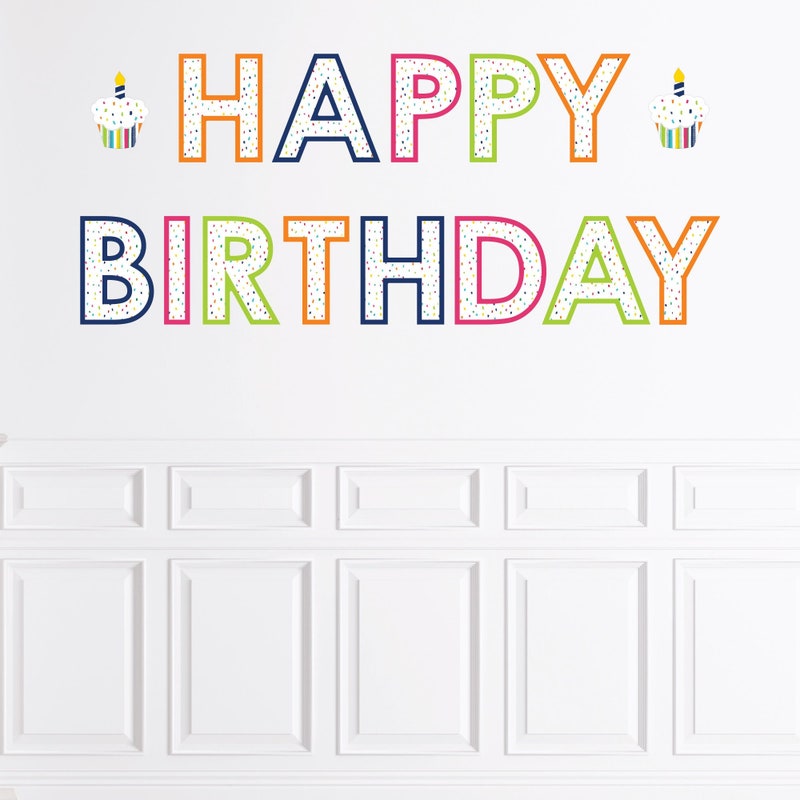 Happy Birthday Sticker - Etsy