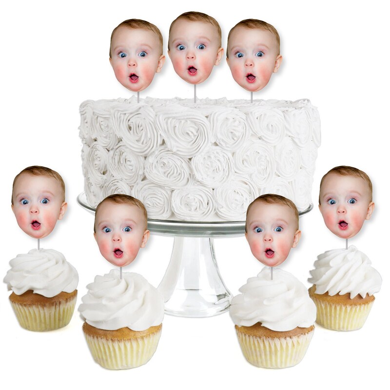 24 Custom Cupcake Toppers - Etsy