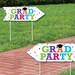 Hats off Grad - Graduation Party Sign Arrow - Double Sided Directional ...