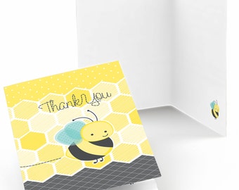 Bee thank you cards | Etsy
