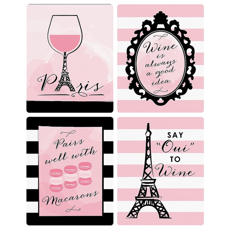 Paris, Ooh La La - Wine Bottle Labels - Paris Themed Baby Shower or ...