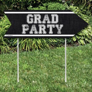All Star Grad - Graduation Party Sign Arrow - Double Sided Directional ...