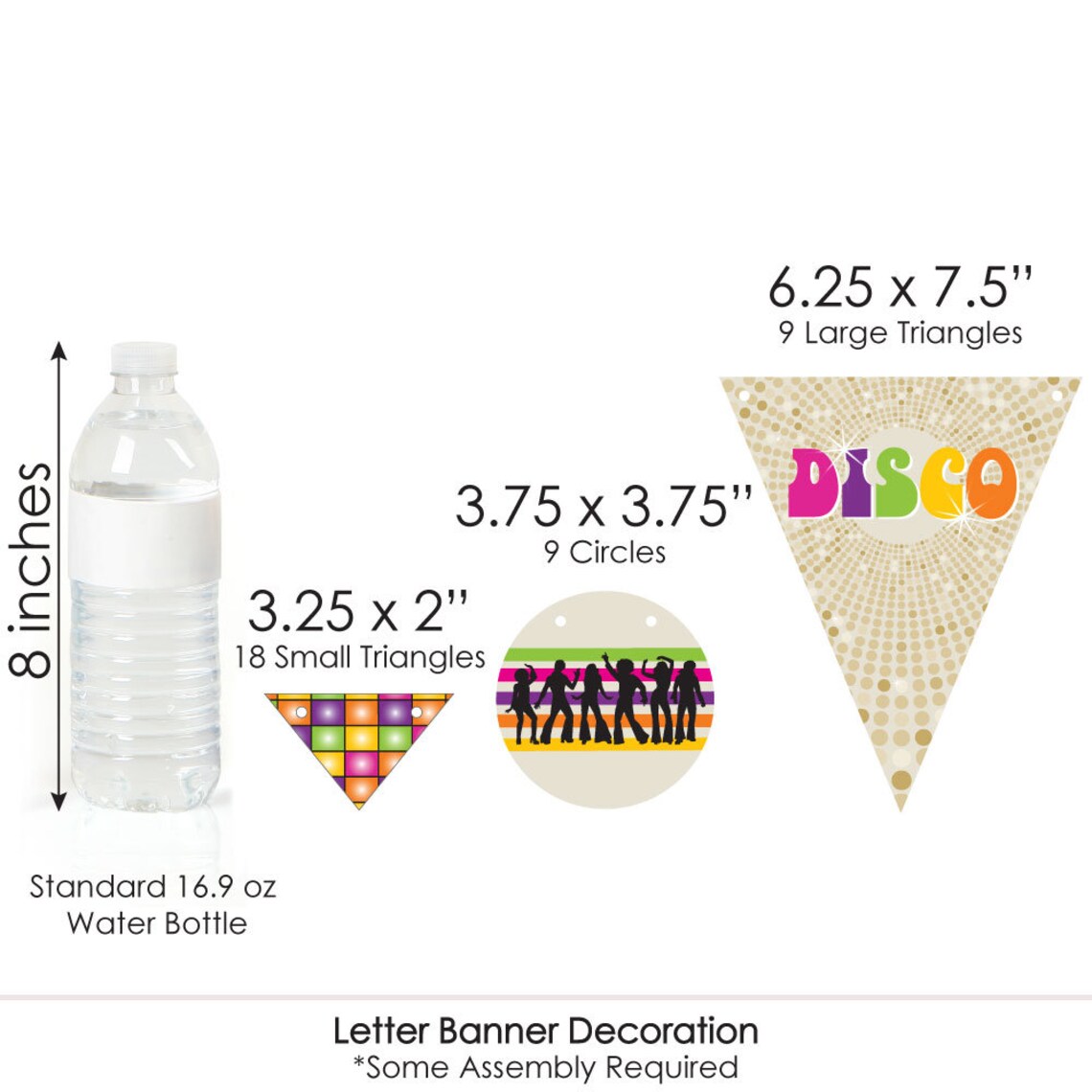 70's Disco - Letter Banner Decoration -1970's Disco Fever 36 Banner ...