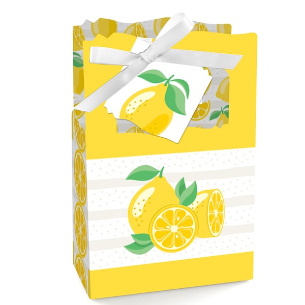 Lemon Favor Boxes - Etsy