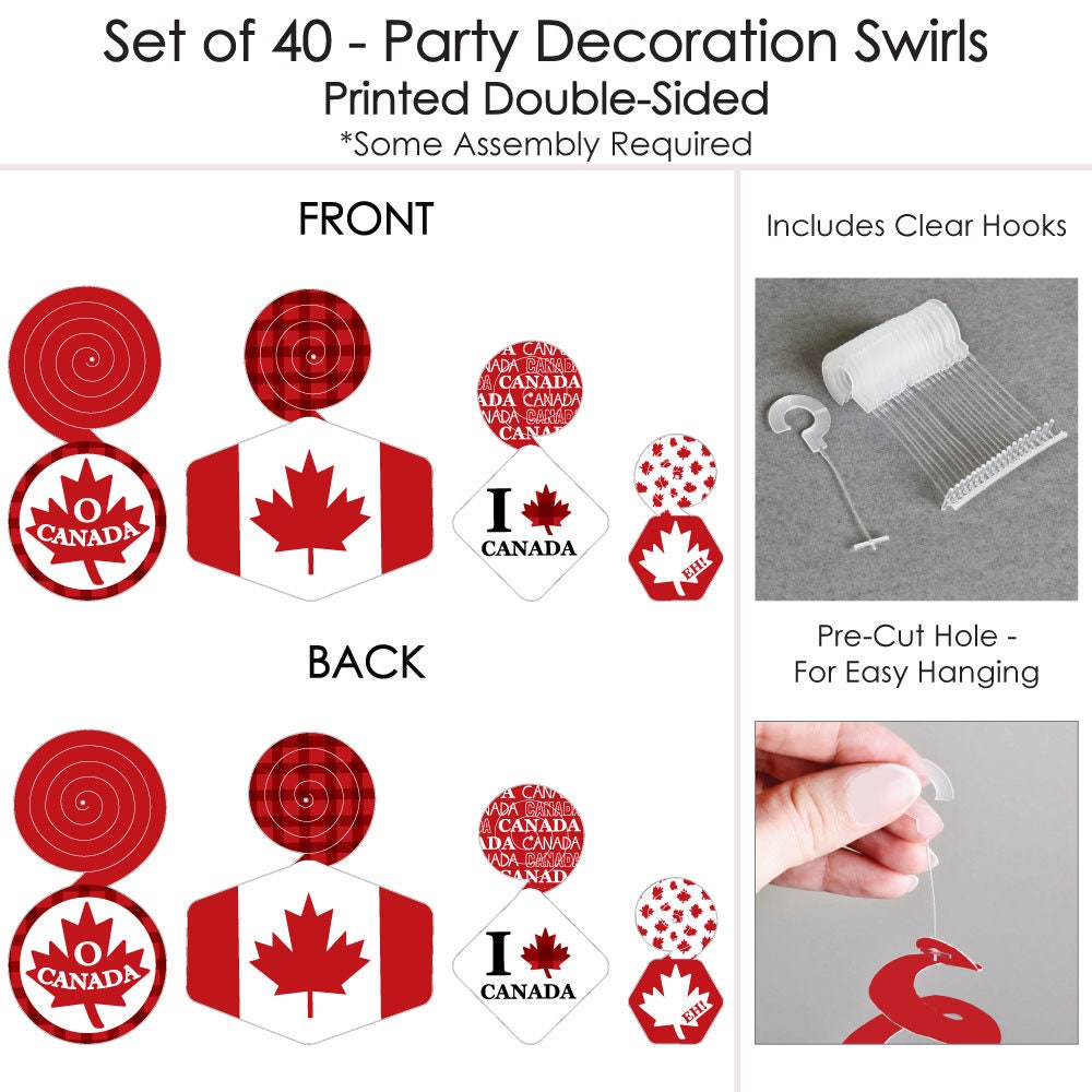 Canada Day - Hanging Party Supplies - Canadian Party Paper Party ...