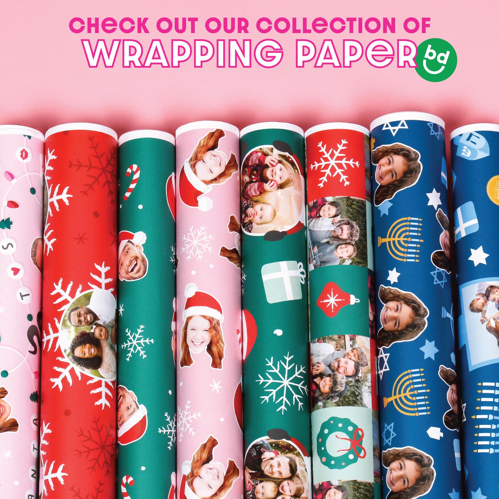Golfing Santa Wrapping Paper, Golf Christmas Holiday Gift Wrap Roll ...