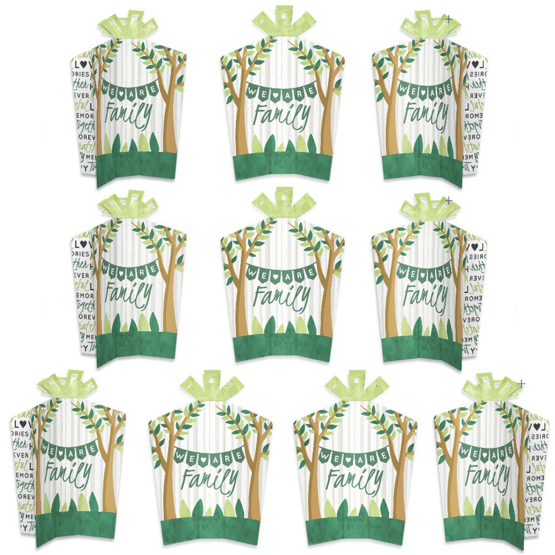 Family Tree Reunion - Table Decorations - Family Gathering Party Fold ...