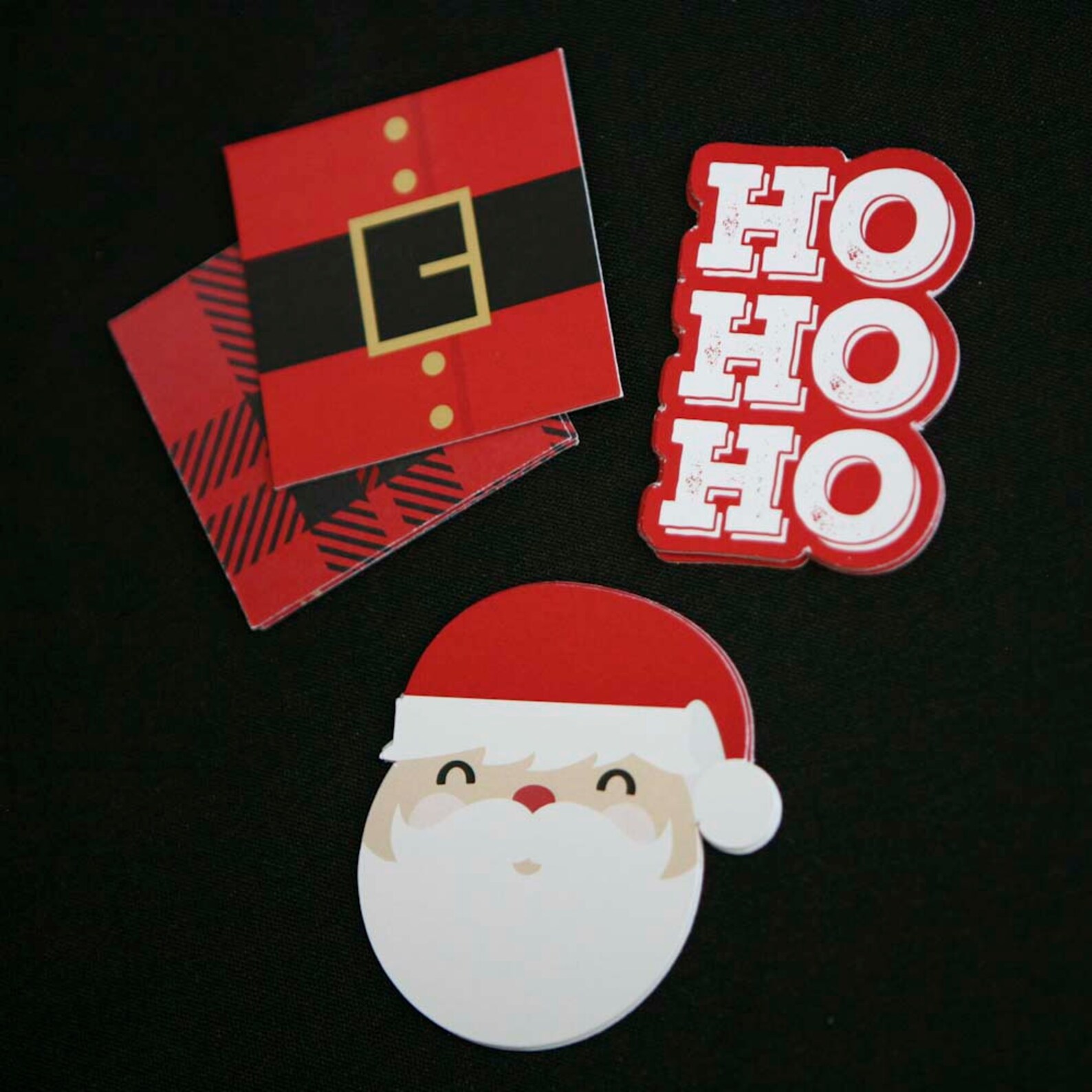 24 Pc. Small Jolly Santa Claus DIY Shaped Paper Cut Outs | Etsy