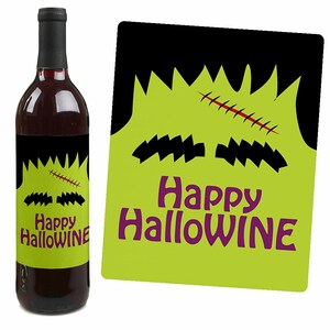 Trick or Treat - Custom Halloween Wine Bottle Labels for Adult ...