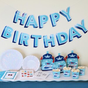 Taking Flight Airplane Treat Box Party Favors Vintage Plane Baby Shower ...