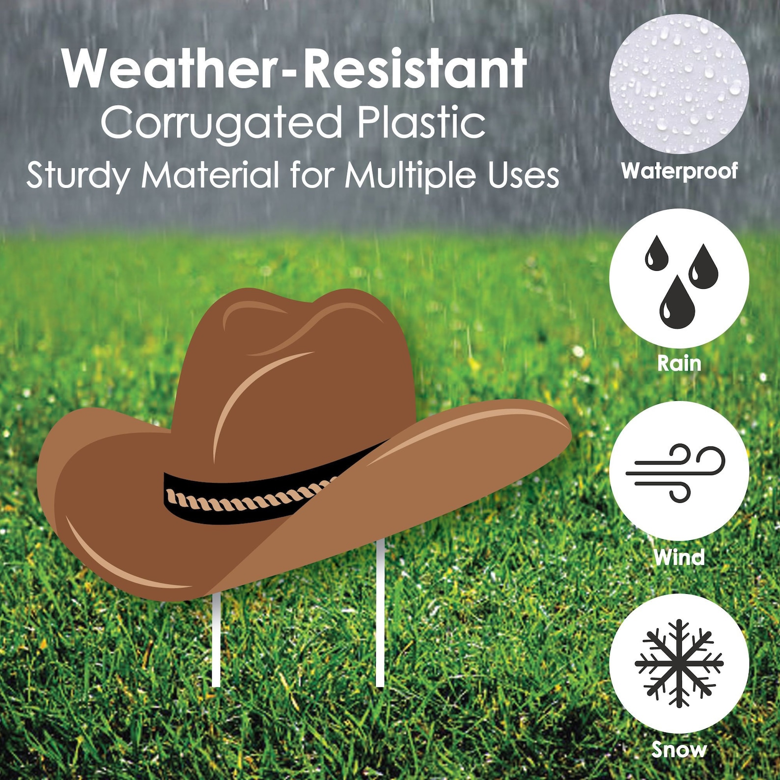 Western Hoedown Yard Sign and Outdoor Lawn Decorations | Etsy